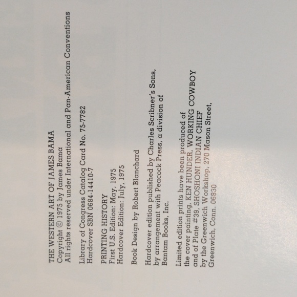 Bantam Books | Accents | The Western Art Of James Bama Intro By Ian ...